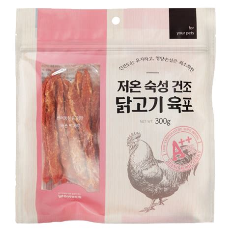 원더푸드 저온숙성건조 닭고기 육포 300g 배민스토어