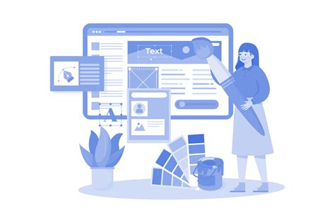 M653 Ui Ux Design Illustration Pack On Yellow Images Creative Store 125325