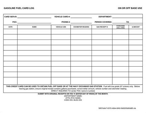 Fuel Expenses Spreadsheet Db Excel Com