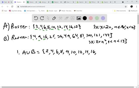 solved write the following sets in roster notation a € n a 2 4 a 2