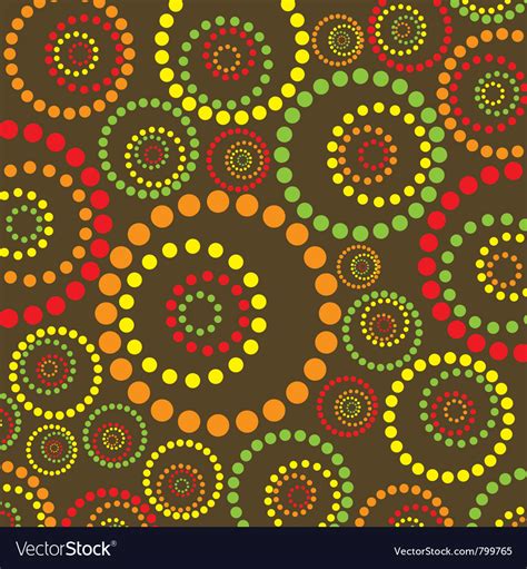 Abstract Colorful Circles Pattern Royalty Free Vector Image