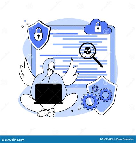 Ethical Hacker Isolated Cartoon Vector Illustrations Stock Vector Illustration Of Outline