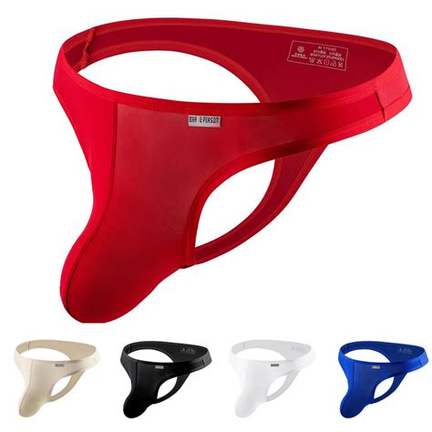 남자 섹시한 T 백 끈 팬티와 G 문자열 비키니 팬티 부드러운 통기성 짧은 속옷 낮은 허리 주머니 끈 팬티 속옷 시시 팬티 Aliexpress