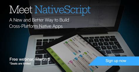 nativescript release webinar webinar mobile app free webinar