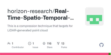 Github Horizon Researchreal Time Spatio Temporal Lidar Point Cloud Compression This Is A