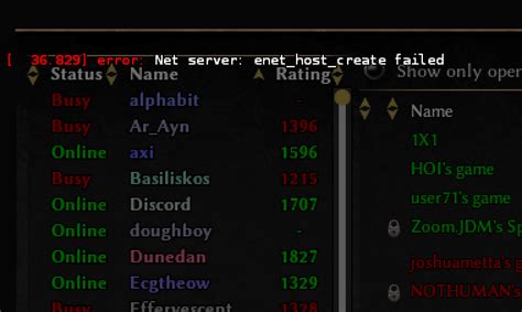 Cannot Host Game Failed To Start A Server Help And Feedback Wildfire Games Community Forums