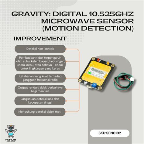 Jual Dfrobot Gravity Digital Microwave Sensor Motion Detection