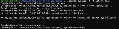 Sync The Kernel Sources With Git Jetson 362 Jetson Orin Nx Nvidia