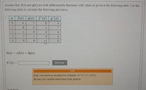 Solved Assume That F X And G X Are Both Differentiable