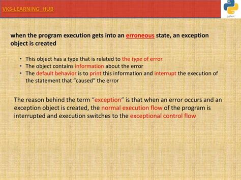 Python Exception Handling Using Try Except Finally Ppt
