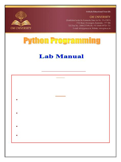 Gmu Python Programming Lab Exercises Pdf Control Flow Multiplication