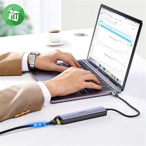 UGREEN 20932 USB C Multifunction Ethernet Adapter With PD IMedia Stores
