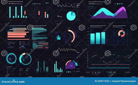 Data Visualization Dashboard Stock Illustration Illustration Of