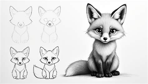 Dessinez Un Renard Facile Guide Pas à Pas