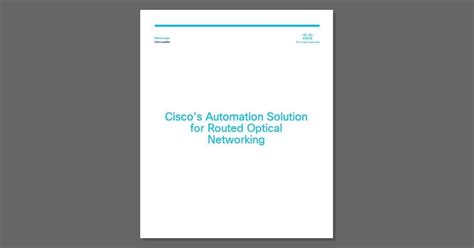 Learn About Routed Optical Networking From Cisco Global It Datacenter Posted On The Topic