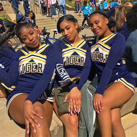 Pin On Tay Cheerleading Outfits Black Cheerleaders Cheer Outfits
