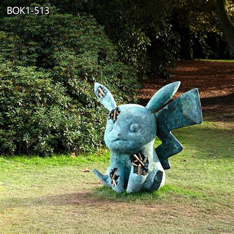 Life Size Bronze Pikachu Statue