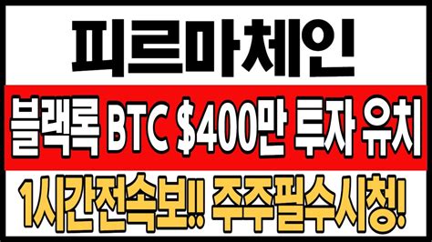 피르마체인 코인전망 비트코인 이더리움 도지코인 Youtube