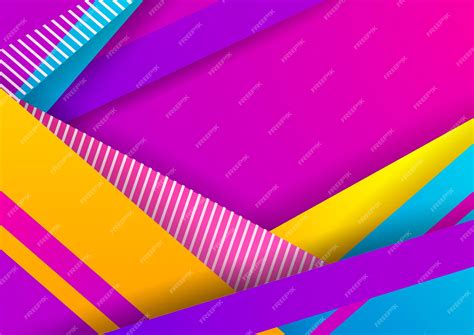Premium Vector Cheerful Abstract Shape Colorful Design Background