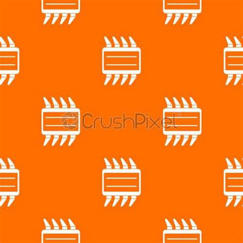 Cpu Pattern Seamless Stock Vector Crushpixel