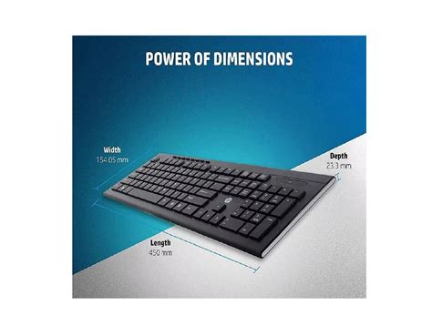 HP USB Wireless Keyboard And Mouse Combo Spill Resistance 10m Working Range Neural Systems
