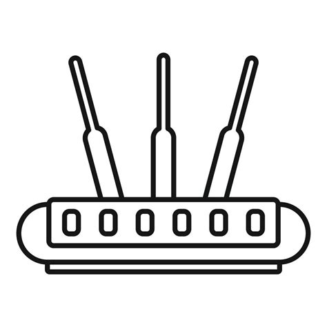 Wireless Router Icon Outline Style 14685027 Vector Art At Vecteezy