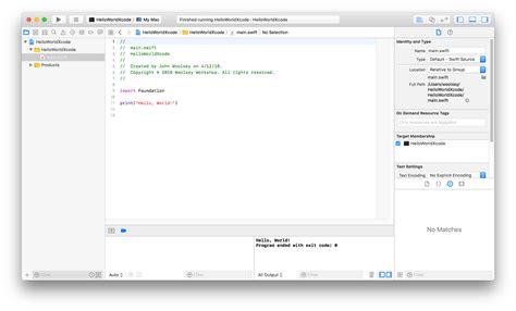 Hello World Writing Your First Swift Program Woolsey Workshop