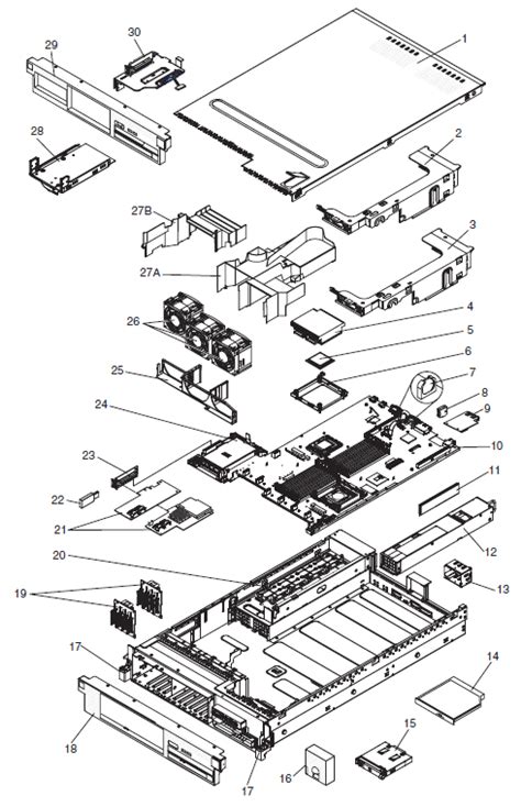 System Service Parts Ibm System X3650 M2 4199 And 7947
