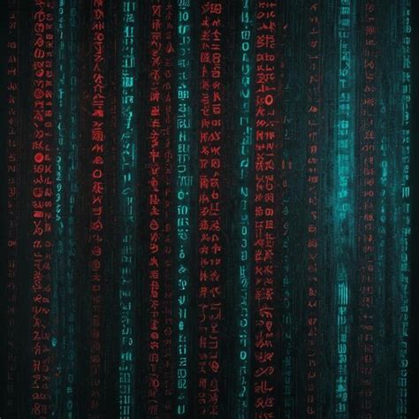 Dynamic Flowing Matrix On A Digital Screen Showcasing Streams Of Data And Futuristic Visuals