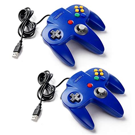Kiwitata 2 Pack Kiwitata N64 Usb Controller For Retro Games