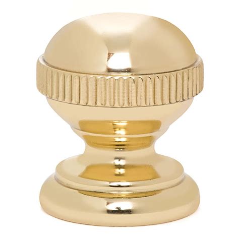 Knurled Ball Finial Liberty Brass