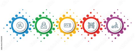 Editable Thin Line Icons With Infographic Template Infographic For Other Concept Included