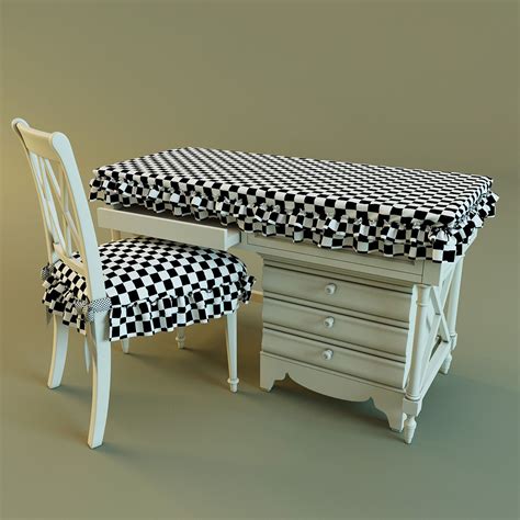 책상과 의자 3d 모델 6 Max Fbx Obj Free3d