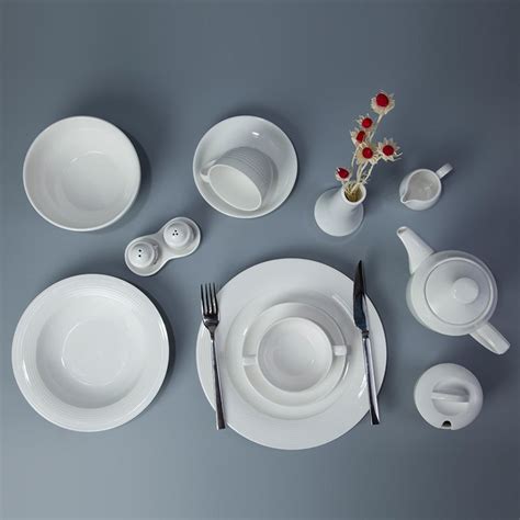 Classy Elegance White China Dinnerware Sets For Your Dining Table