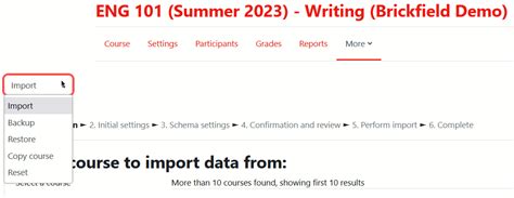 how to create and download a backup of your moodle 4 class site faculty davidson technology