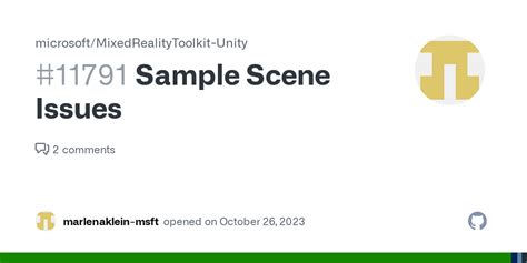 sample scene issues · issue 11791 · microsoft mixedrealitytoolkit unity · github
