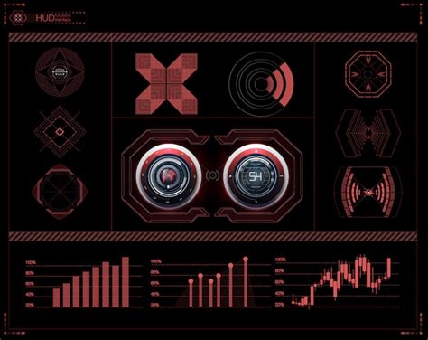 Premium Vector Futuristic User Interface Hud Ui Abstract Virtual Graphic Touch User