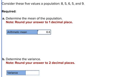 Solved Consider These Five Values A Population Chegg Com