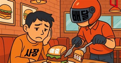 수수료 떼면 남는 게 없네 프랜차이즈 매출 절반이 배달플랫폼