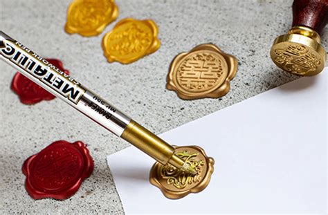 Wax Seal Highlighting Metallic Pen 실링왁스 메탈릭펜 색상 선택 상품 상세정보