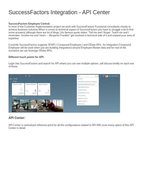 Successfactors Api Integration Guide Pdf Parameter Computer Programming Metadata
