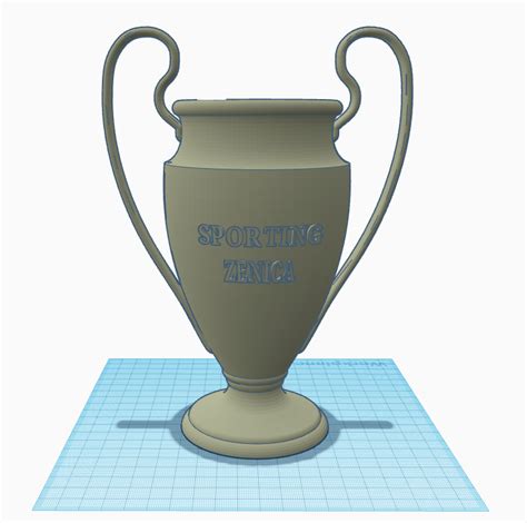 Cl Trophy For Sporting Zenica By Ilhan Delic Download Free Stl Model