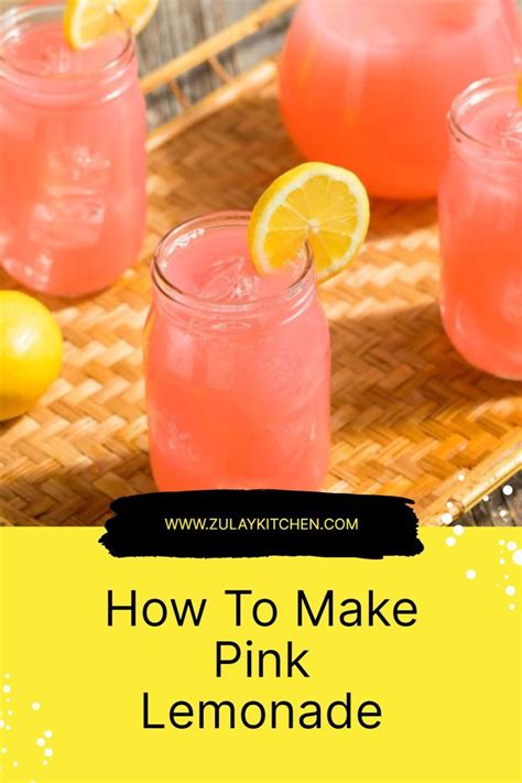 How To Make A Pink Lemonade At Home In 2025 Pink Lemonade Recipes