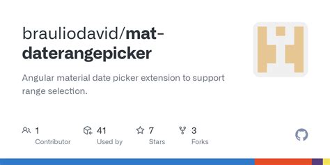 github brauliodavid mat daterangepicker angular material date picker
