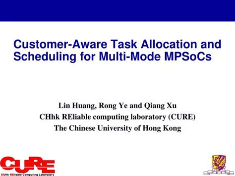 Ppt Customer Aware Task Allocation And Scheduling For Multi Mode