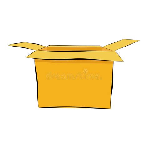 Cardboard Simple Hand Draw Sketch Doodle Vector White Stock Vector Illustration Of Order
