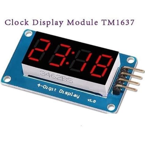 Jual Tm1637 Clock Module 4 Digit Jam Timer Tm 1637 Arduino Raspberry Pi Shopee Indonesia