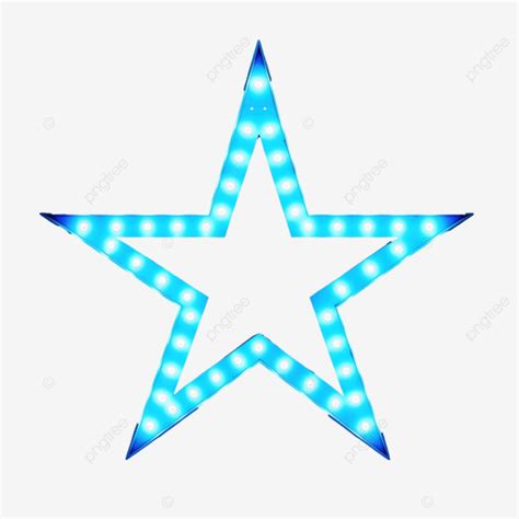빛나는 네온 불빛이 있는 파란색 광고판 별 모양 액자 파란색 네온 Png 일러스트 및 이미지 에 대한 무료 다운로드 Pngtree