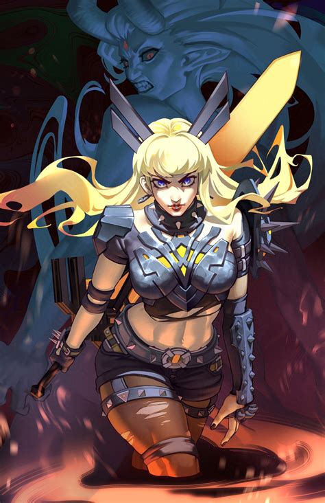 Magik Illyana Rasputina And Darkchylde Marvel And 2 More Drawn By