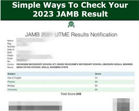 Simple Ways To Check Your 2023 JAMB Result Golden News